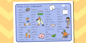 Aliens Love Underpants Literacy Early Years (EYFS) - Primary Resou