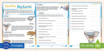Mixtures - Matter & Materials - Grade 6 South Africa