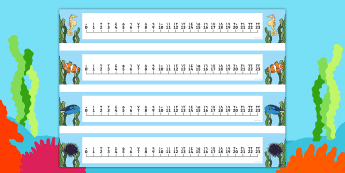 Under the Sea Number Lines | twinkl.co.uk