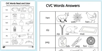 Cvc Words Phonics • Twinkl.ca