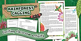 Rainforest Reading Comprehensions | twinkl.com.au