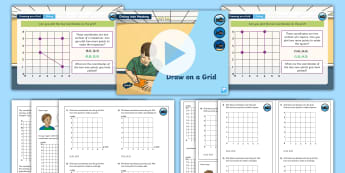 Year 4 Plotting Coordinates to Draw Shapes Resources - KS2