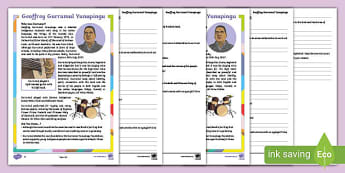 Biography Reading Comprehension Worksheets PDF - Years 3-4