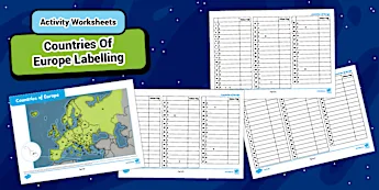 Europe Geography Worksheets | twinkl.com.au
