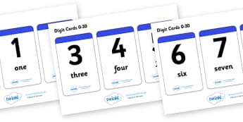 67 Digit Cards and Number Fans | Digit Fans Resources