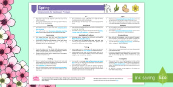 Weather & Seasons - Topics - Activity Planning & Continuous Provision Ideas
