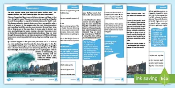 Tsunamis Resources | twinkl.co.uk