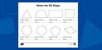 Shapes Worksheets | English Language Learners | Twinkl
