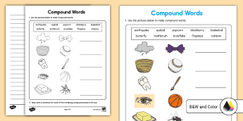Compound Words Worksheets | twinkl.com