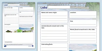 Geography Lakes • Twinkl.co.uk