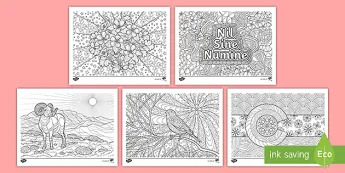 Coloring Sheets Mindfulness • Twinkl.com