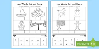 Phonics Cut and Paste Worksheets | twinkl.com
