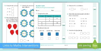 Number Facts Year 2 | twinkl.com.au