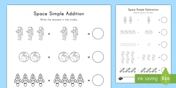 Simple Addition Worksheets | twinkl.com