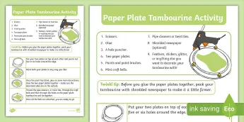 Tambourine Art Resources | twinkl.ca