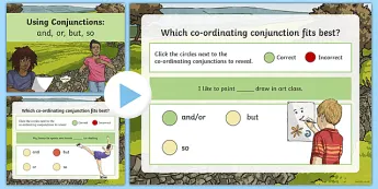 Coordinating Conjunctions Slides | twinkl.ca