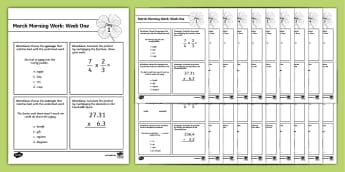 Morning Work Resources for Fifth Grade - Twinkl