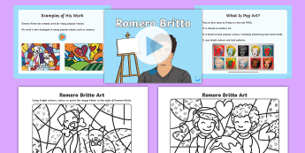 Romero Britto Artworks | twinkl.com.au