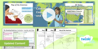 North American Continents | twinkl.co.uk