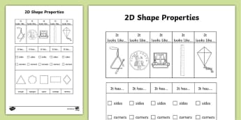 34 KS1 Properties of 2D Shapes Resources | Classic Maths
