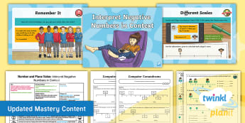 Negative Numbers in Year 5 Lesson Plans - Twinkl