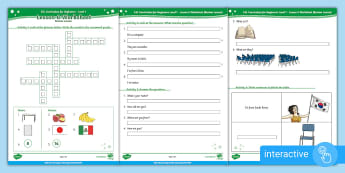 Level 1 ESL Curriculum for Beginners - Resources - for Teachers | English