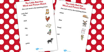 The Little Red Hen Activities, Games and Worksheets - Twinkl
