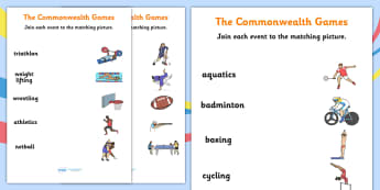 Colouring and Puzzles | The Commonwealth Games | PE | KS1