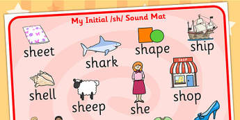 sh - All Word Positions - Speech Sounds - SALT - Twinkl
