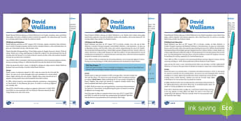 Famous People and Celebrities - KS2 Reading Comprehension