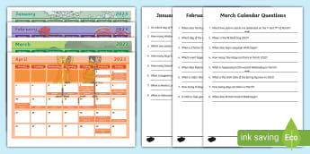 Classroom Calendar Display Resources | Primary - Twinkl