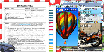 Transport and Travel Lesson Plan Ideas Early Years (EYFS) - Transp