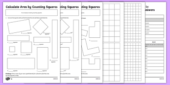 Counting Squares Areas | twinkl.com.au