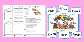 Budgeting Activities | twinkl.co.uk