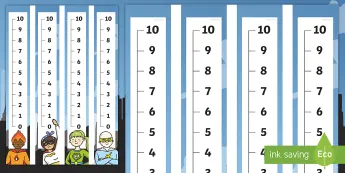 Superhero Number Lines | twinkl.com.au