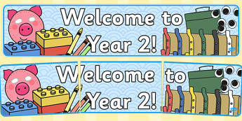 Back to School Classroom Welcome Signs Primary Resources - KS2 Ba - Page 2