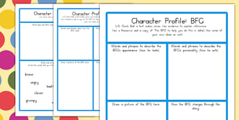 The BFG - Roald Dahl Primary Resources- The BFG Activities