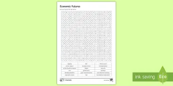 Economics Word Searches | twinkl.ca