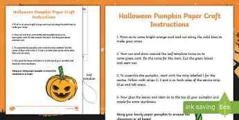Halloween Pumpkin Crafts | twinkl.co.uk