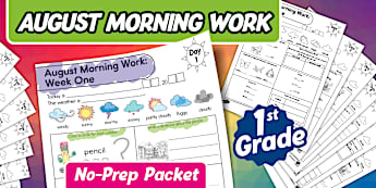Morning Work Worksheets & Printables | Grade 1 | Twinkl