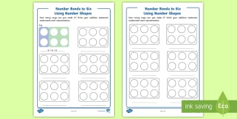 Number Bonds to 6 Primary Resources, counting, bond