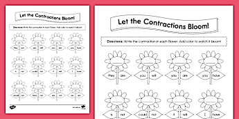 Second Grade Contractions | twinkl.com