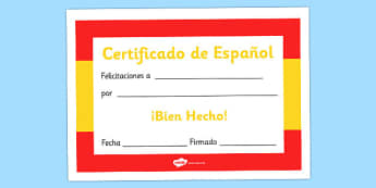 Awards and Certificates | KS1 Spanish - Twinkl