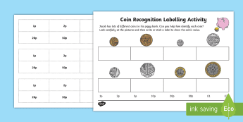 Coin Recognition Worksheets | twinkl.com.au