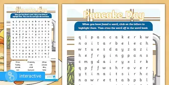 Pancake Day Vocabularies | twinkl.ca