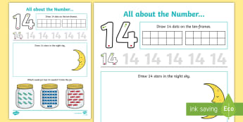 Number 14 - All About Numbers - EYFS - Primary Resources