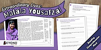 Malala Yousafzai Biographies | twinkl.co.uk