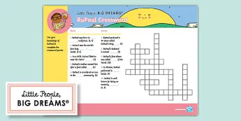 Biography Crosswords | twinkl.co.uk
