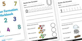 Number Formation Workbooks | twinkl.co.uk