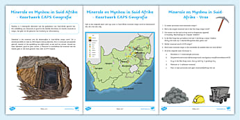 Minerale & Mynbou in Suid-Afrika - Graad 5 Afrikaans